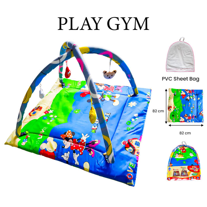 Baby Play Gym (82cm x 82cm)/ Twist and Fold Activity Gym/ Toys Deluxe ...