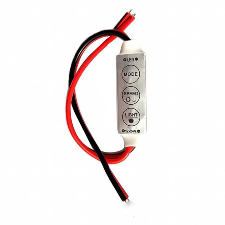 5V 12A Mini Dimmer LED Dimmer Remote Controller For Single Color 5050/ ...