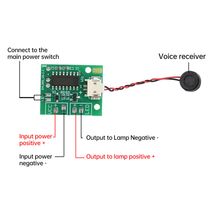 AI offline Voice Switch Control Module DC 3V~5V Circuit Driver Board ...
