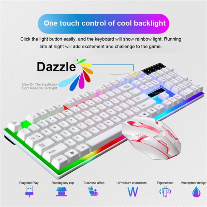 Gaming Keyboard And Mouse Gamer Kit Wired Keyboard And Mouse Set ...