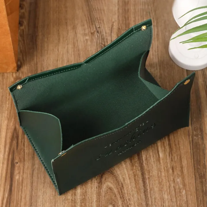 Leather Dispenser Large Storage Paper Towel Box Car Tissue Box Napkin ...