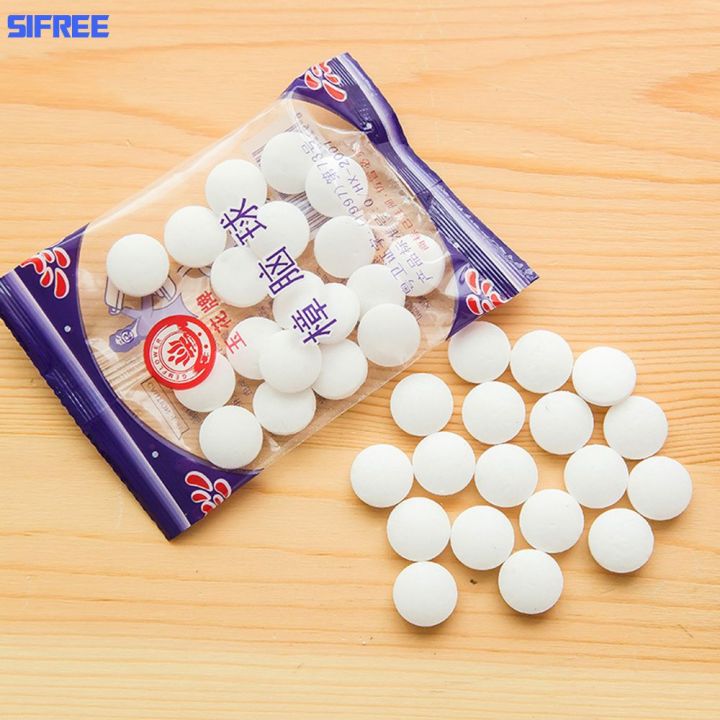 （NEW）（NEW）20pcs/bag natural camphor ball wardrobe odor insect-resistant ...