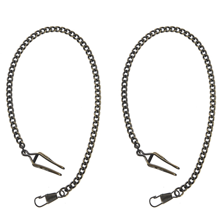 2X Retro Antique Vintage Pocket Watch Chain Bronze | Daraz.lk