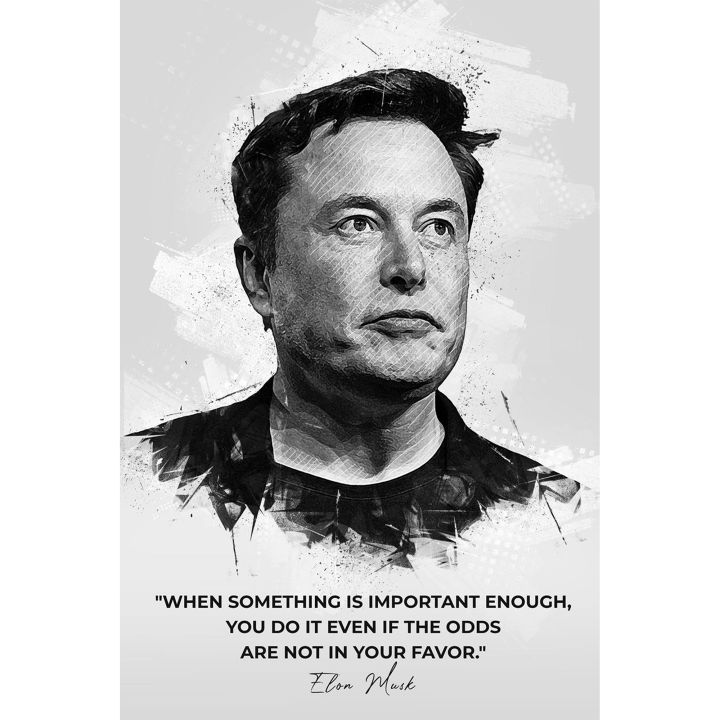 Elon Musk Wall Poster / size 18x12 inches / Printed / posters / IMG 24. ...
