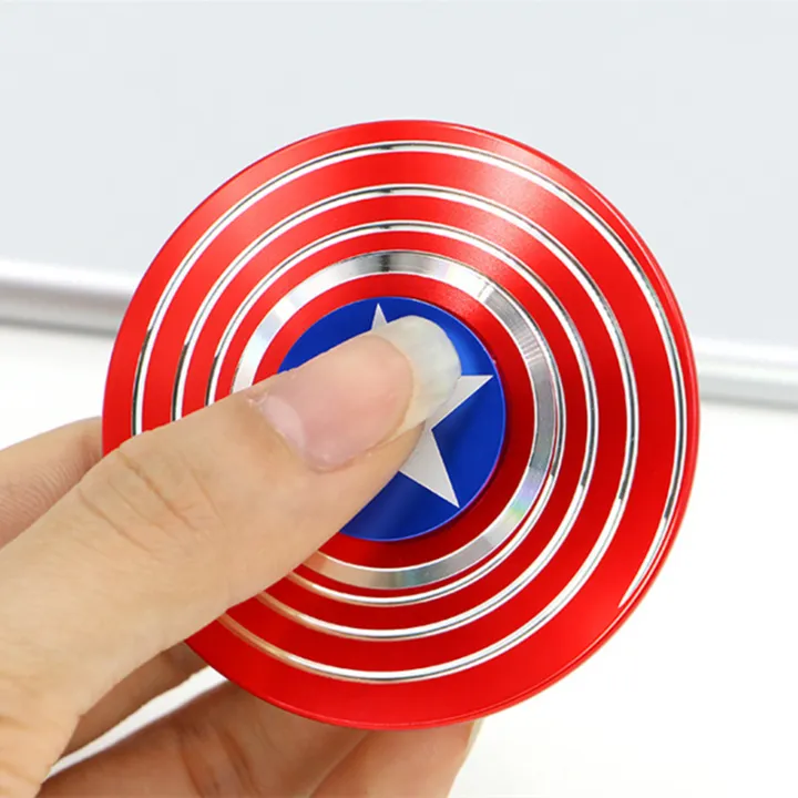 Fidget Spinner American Captain Fast Bearing Spider Finger Hand Spinner ...