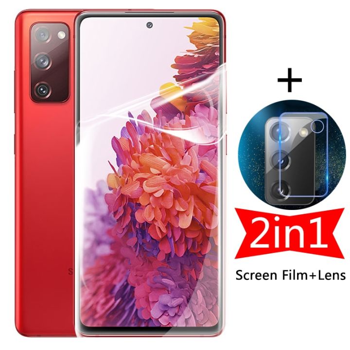 2 in 1 Screen Hydrogel Film for Samsung Galaxy S20 FE Note 20 Ultra ...