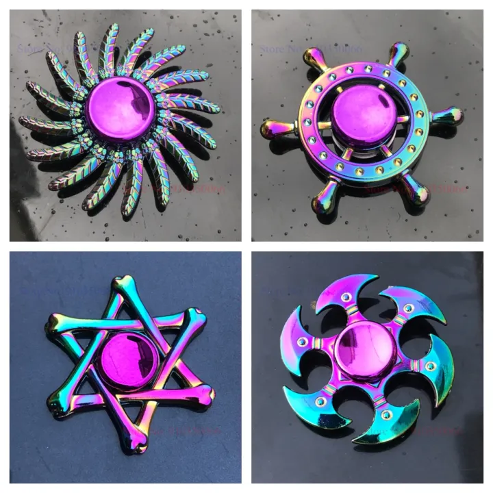 Fidget Spinners ADHD Relieves Stress Creative Finger Spinner Metal Anti ...