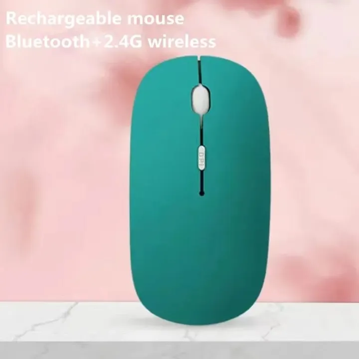 Macaron Rechargeable Wireless Bluetooth Mouse 2.4G USB Mice For Android ...