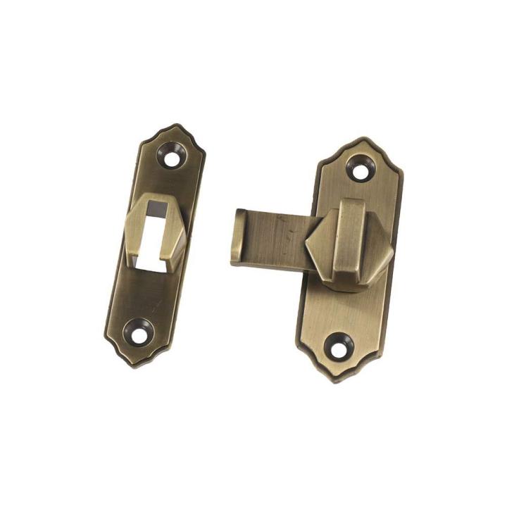 Right Angle Door Catch Door Bolt Anti-theft 90 Degree Barn Lock Zinc ...