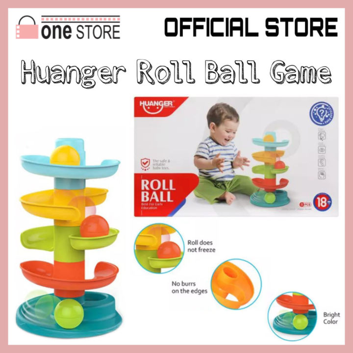 Huanger Roll Ball Drop Game for Kids - Baby’s First Rattling Toy ...