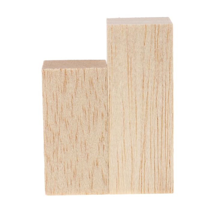 5 Pieces 80/60mm Balsa Wood Stick Rectangle Wooden Stick Dowel Blocks ...