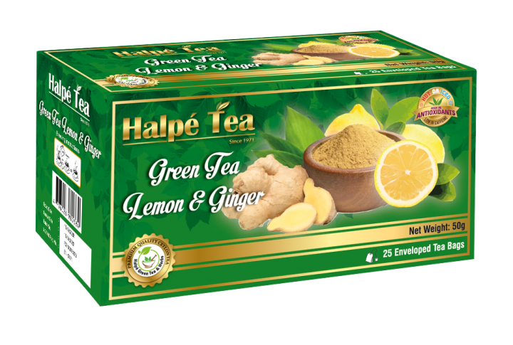 Halpe Tea - Green Tea Lemon & Ginger 25 Enveloped Tea Bags | Daraz.lk