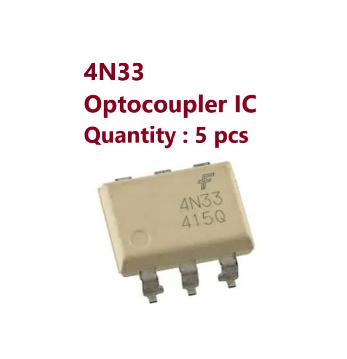 5 pcs of 4N33 DIP-6 Optocoupler IC | Daraz.lk