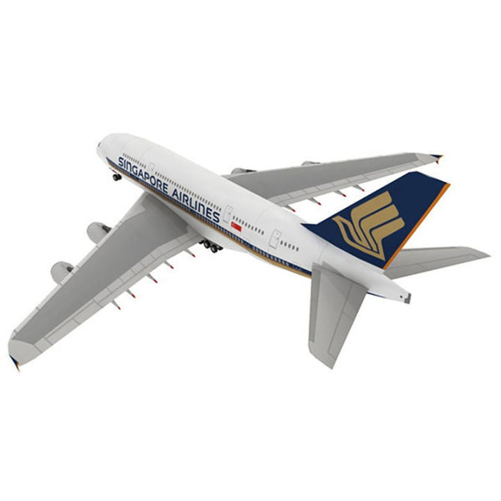 1:300 Airbus A380 3D Paper Model Papercraft Cardboard for Children ...