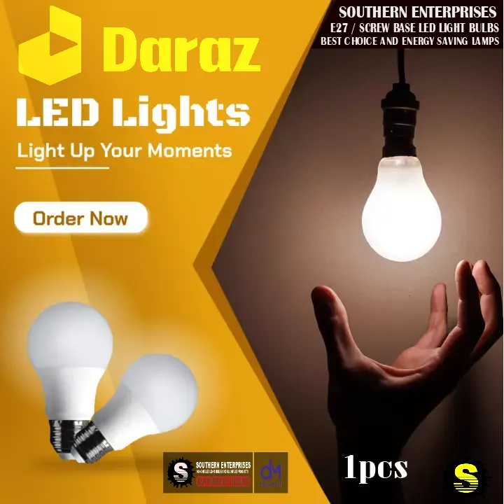 15W SCREW ORIN HIGH POWER LED LIGHT BULBS E27 | Daraz.lk
