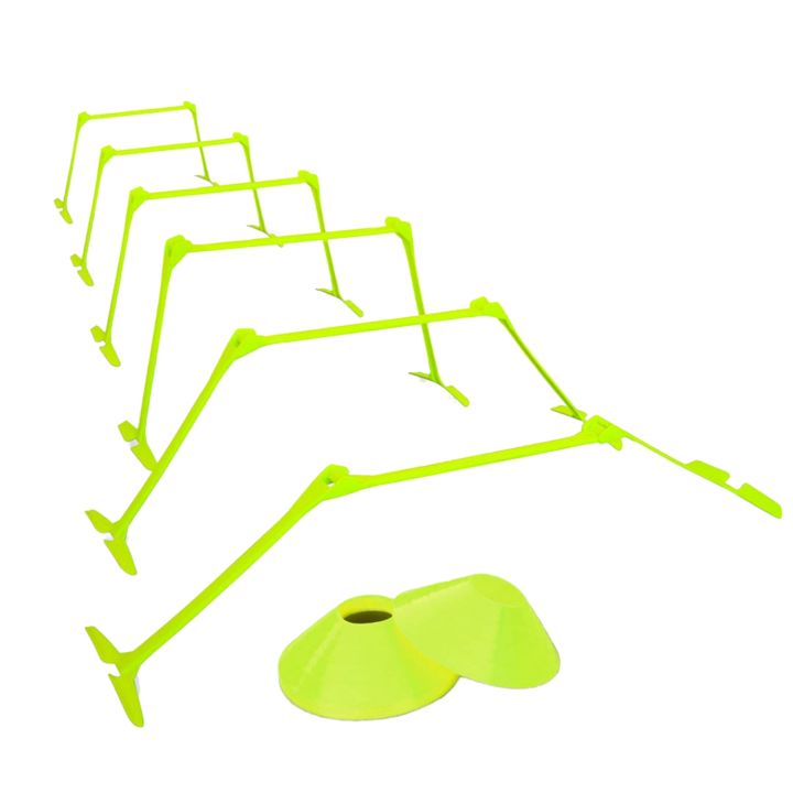 Adjustable Hurdles and Cone Set Agility Hurdles Disc Cones for Soccer ...