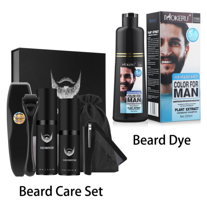 200ml Men's Beard Dye Shampoo Fast Removal White Grey Color Natural ...