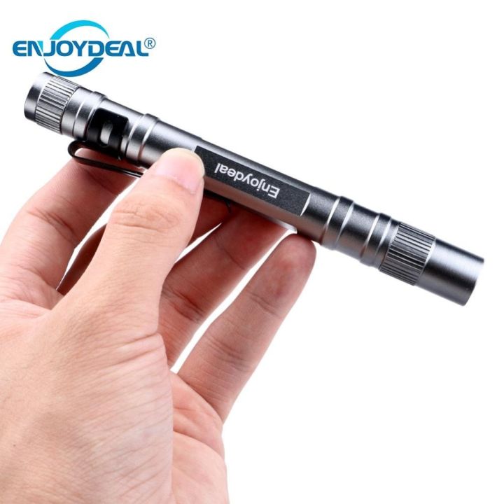 Mini LED Flashlight Penlight 1000 Lumens Lamp Clip Small Flashlights ...