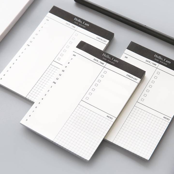【HOT】 Mini Planner Daily Check List Desk Time Schedule Office School ...