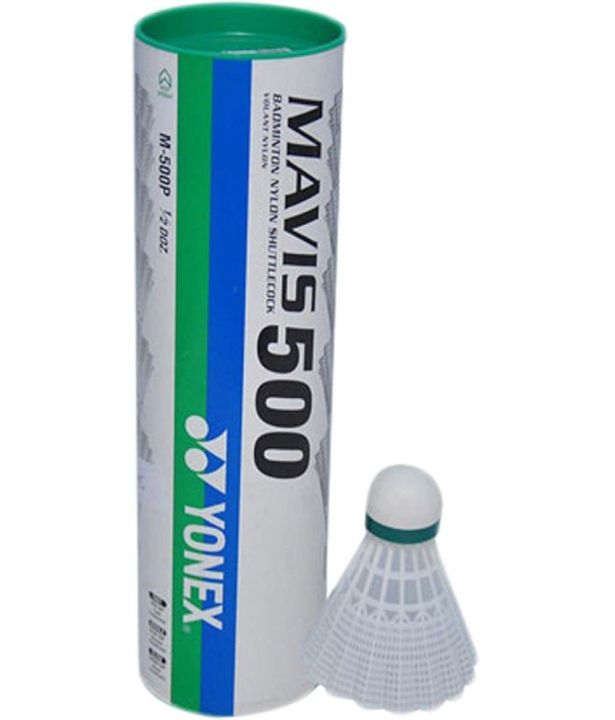 YOnex Mavis Shuttle Nylon Shuttlecock 500 Green Badminton Flower ...