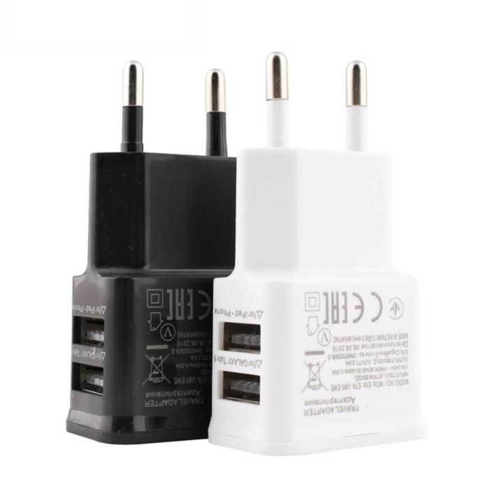 5V Portable Dual USB Power Adapter Mobile Phone Charger Electrical Socket Travel Smart Matching ...