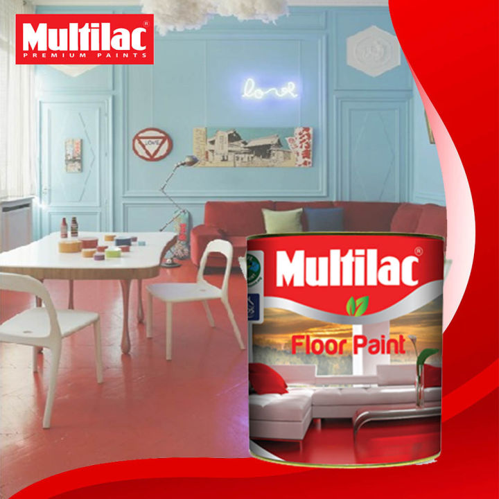 Multilac Floor Paint Red 1L | Daraz.lk