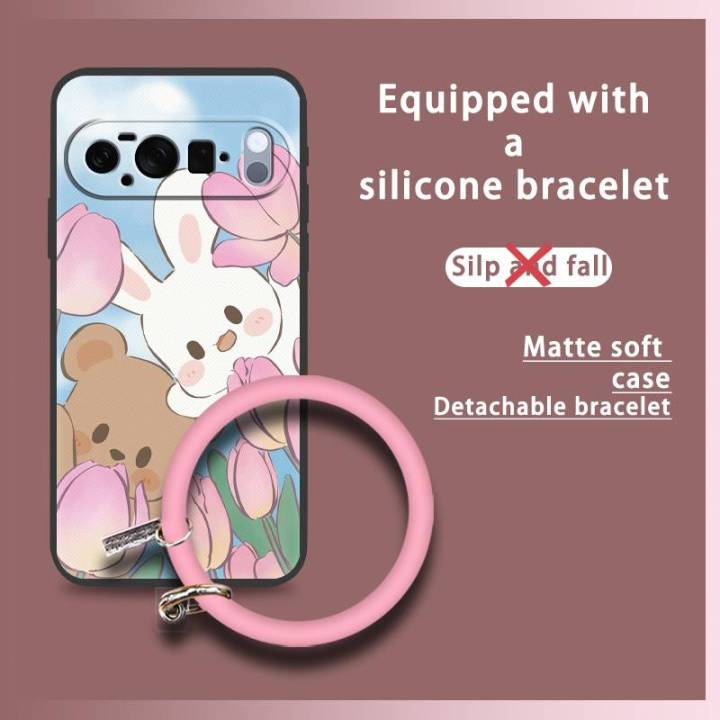 Solid Color Ring Phone Case For Google Pixel10 Pro Creative Anti-knock ...