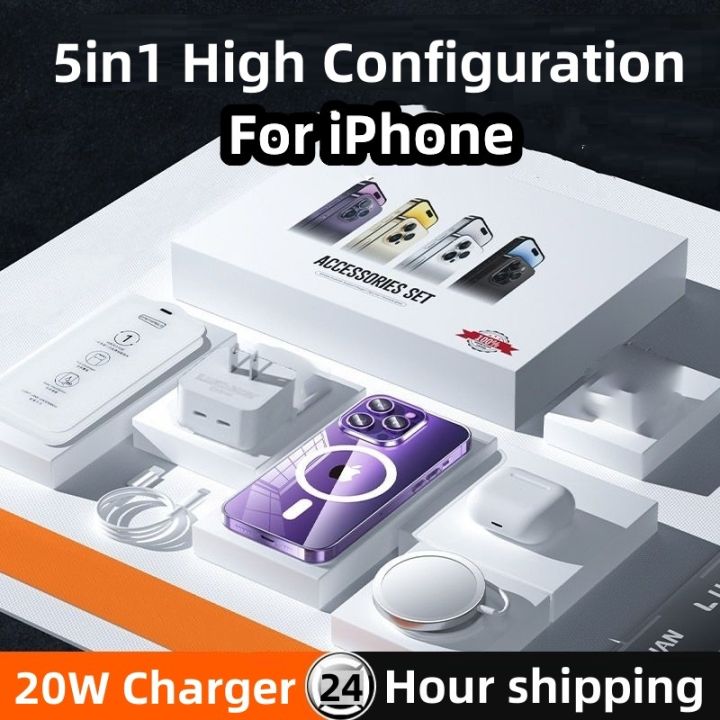 5in1 Accessories Box for Apple Wireless Earbuds Pro Case EU PD20W Fast ...