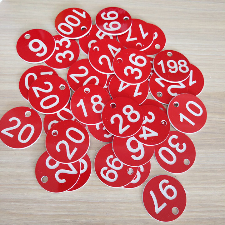 10Pcs/50Pcs/100Pcs Acrylic Table Number Plate Round Plastic Sticker ...