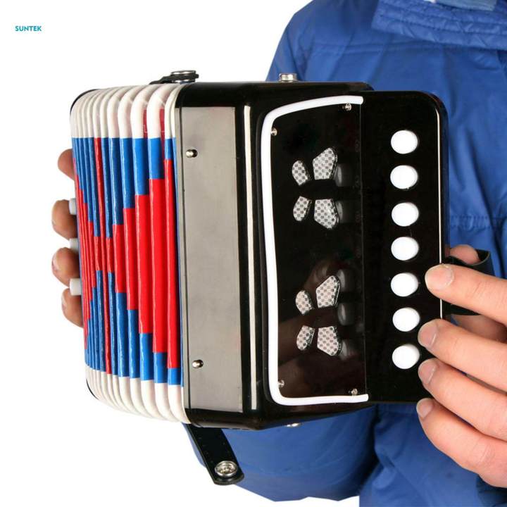 17 Keys 2 Bass Kids Accordion Early Childhood Kids Musical Instruments Button Accordion ...