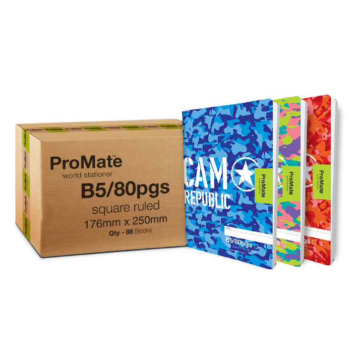 ProMate B5 Square Ruled 80 Pages Books - 88 PCS Box | Daraz.lk