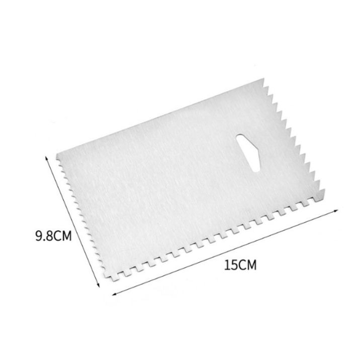 Stainless Steel Cake Scraper and Cake Smoother for Fondant, Icing ...