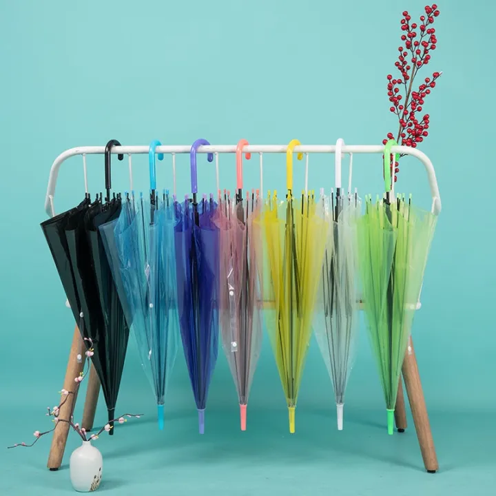 Clear Transparent Rain Umbrella PVC Rain Dome Wedding Party Umbrellas ...