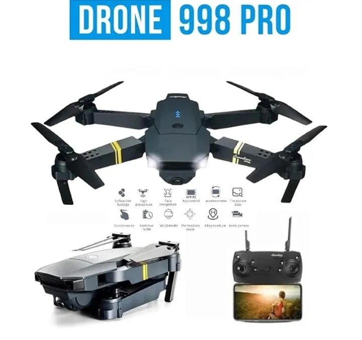 998 Pro Mini Drone with Dual Camera - Foldable Design for Easy ...