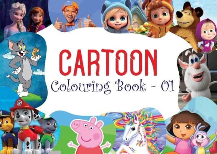 cartoon colouring book | Daraz.lk
