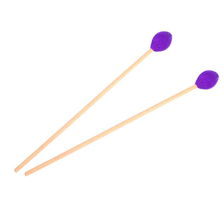 Marimba Mallets Set 1 Pair Wool Head Keyboard Wood Percussion Sticks ...
