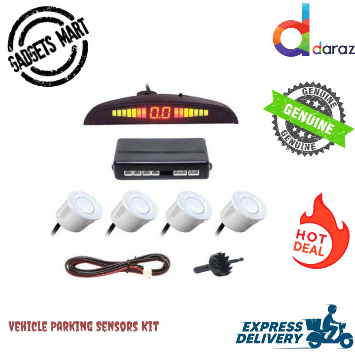 Car Reverse Parking Sensor Assistant - White | Daraz.lk