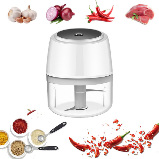 Electric Garlic Masher Wireless Kitchen Chopper Meat Spice Grinder Mini ...