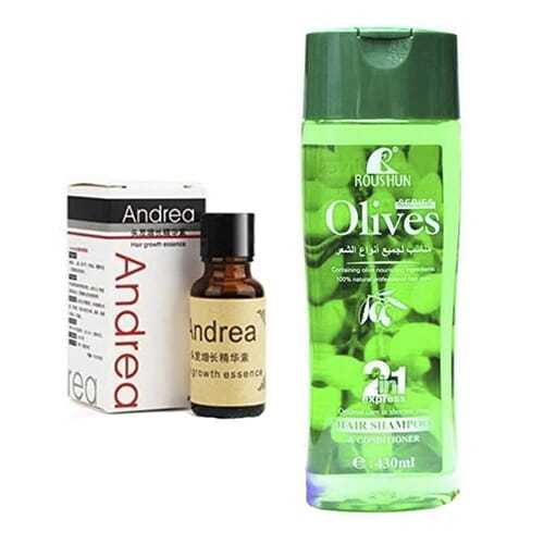 St. Ives 2 In 1 Olives Shampoo & Conditioner - 220Ml + Andrea Hair ...
