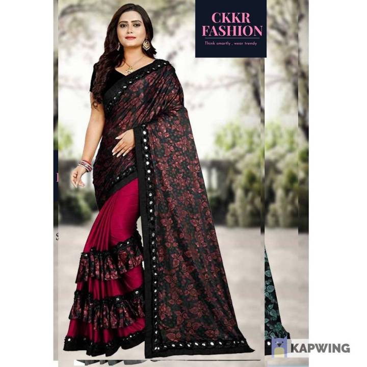 Ruffle Saree | Daraz.lk: Buy Online at Best Prices in Srilanka | Daraz.lk