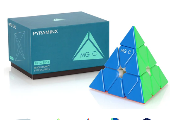 YJ MGC EVO Pyraminx Magnetic Magic Speed Cube Stickerless Professional ...