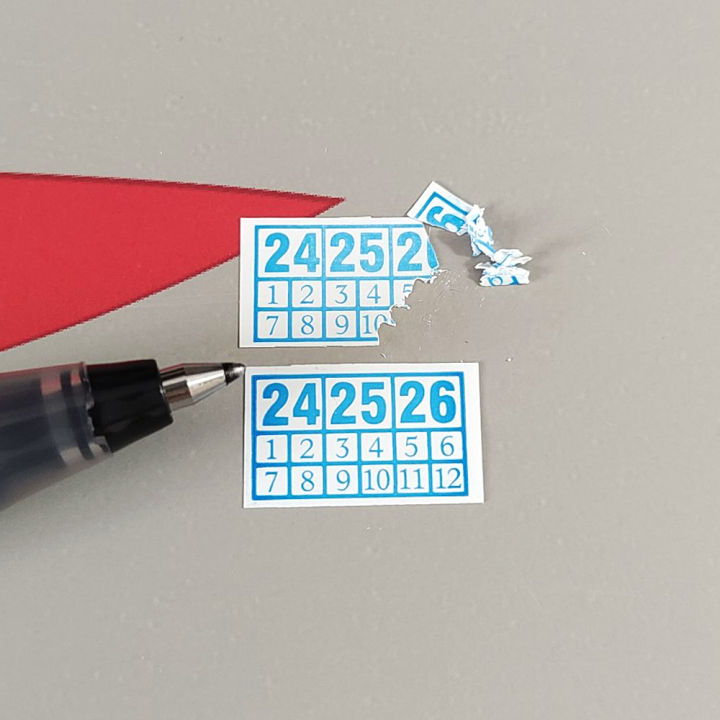 190pcs 13x8mm Warranty Void Sticker With Year Months Repair Expire Date ...