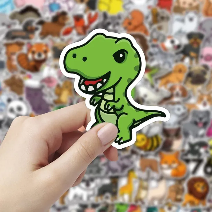 20/40/60pcs Animal Stickers Cute Pets Wild Animals Mammals Birds ...