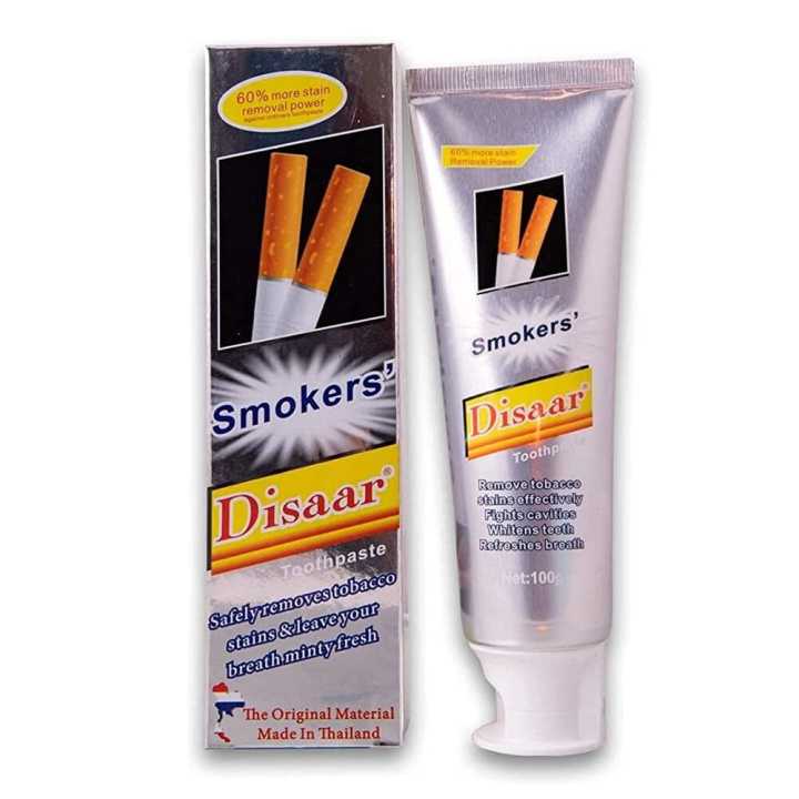 Smokers Disaar Teeth Brightening Tooth Paste 100% Authentic 100g | Daraz.lk