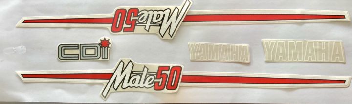 Mate 50 bike sticker full set(CDI mate) Yamaha | Daraz.lk