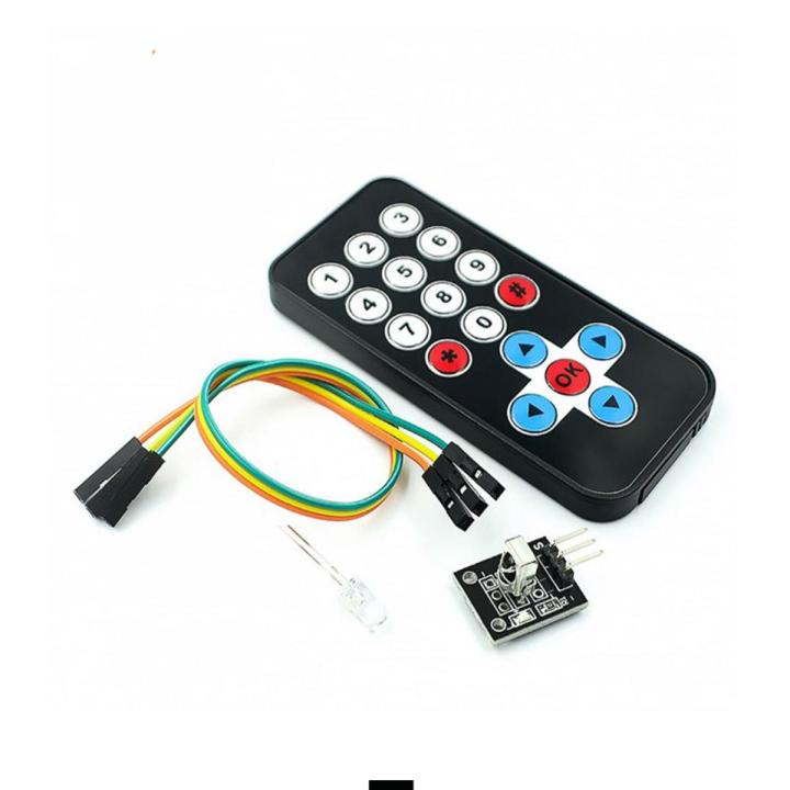 Infrared Wireless Remote Control Kit Black Infrared Remote Control ...
