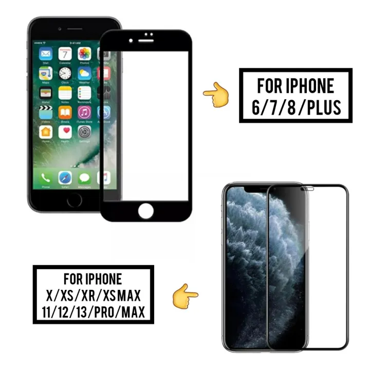 Full Screen Anti-Scratch Tempered Glass for iPhone 13 12 11 Pro Max ...