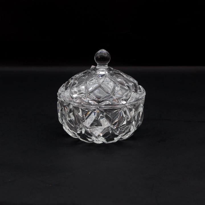 Diamond Glass Cut Jar 250ml | Daraz.lk