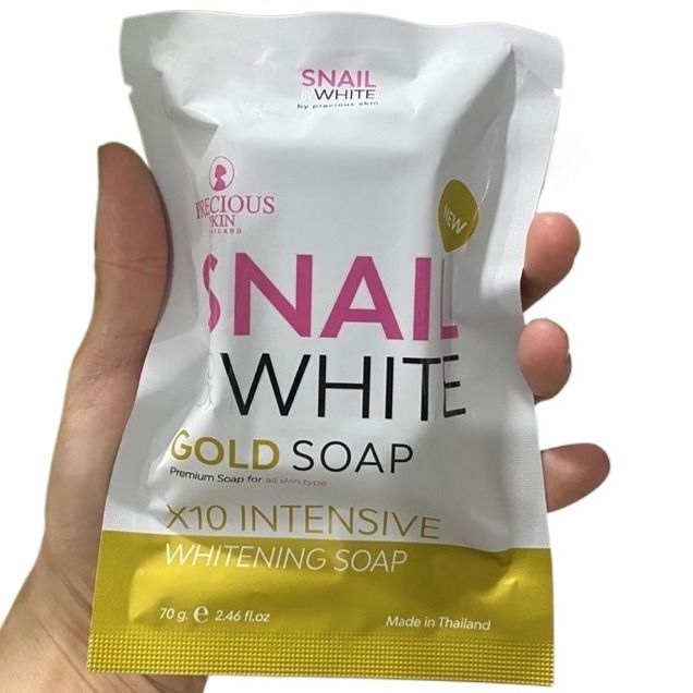 Snail sgws GOLD SOAP X10 Intensive WHITENING SOAP by Precious Skin Made ...