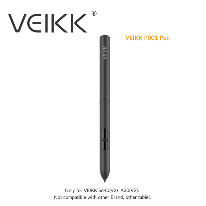 (VEIKK Official store) VEIKK P001 Passive Pen with 8192 levels for S640 ...